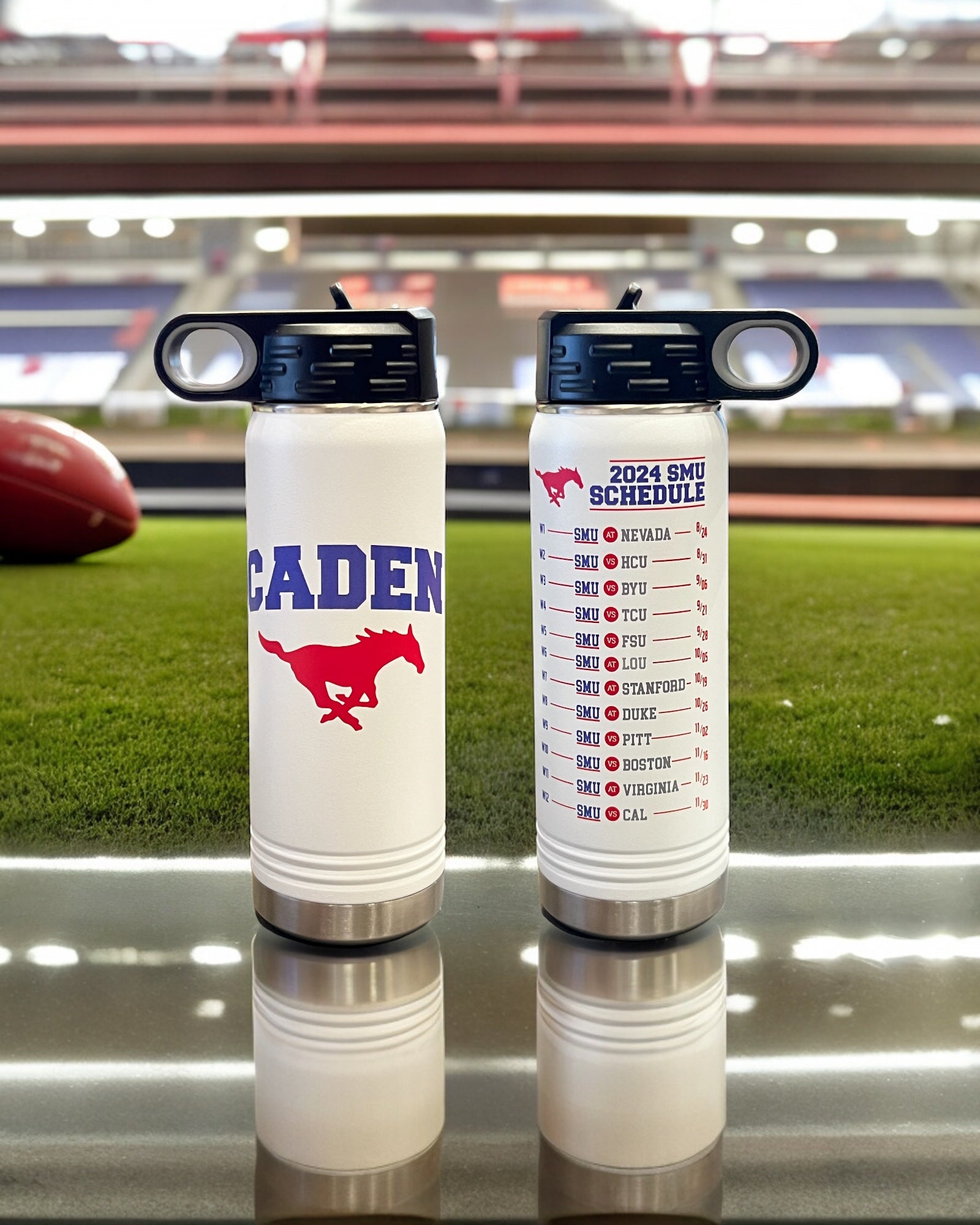 College and High School Sports Team Schedule Custom Water Bottle for G ...