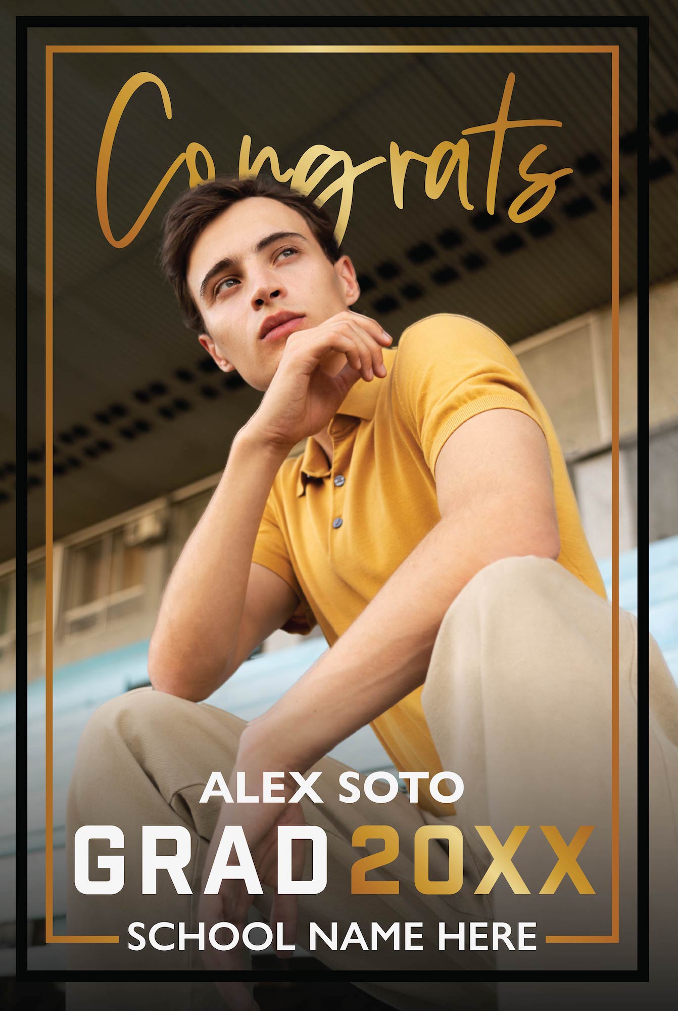 Congrats Grad Graduation Portrait Welcome Sign – JJ's Party House ...