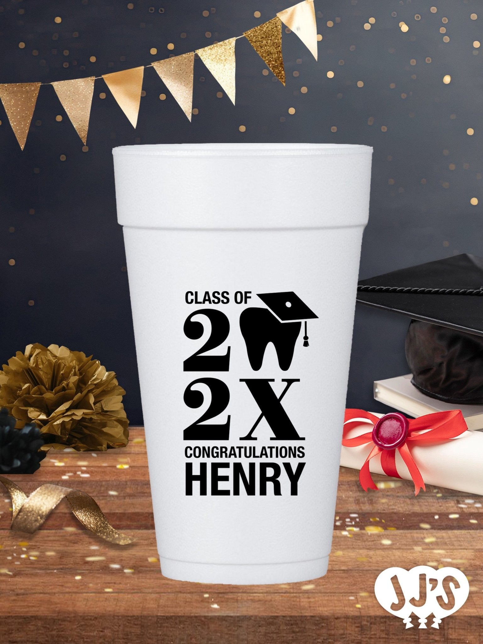Congratulations Dental School Graduation Foam Cups – JJ's Party House