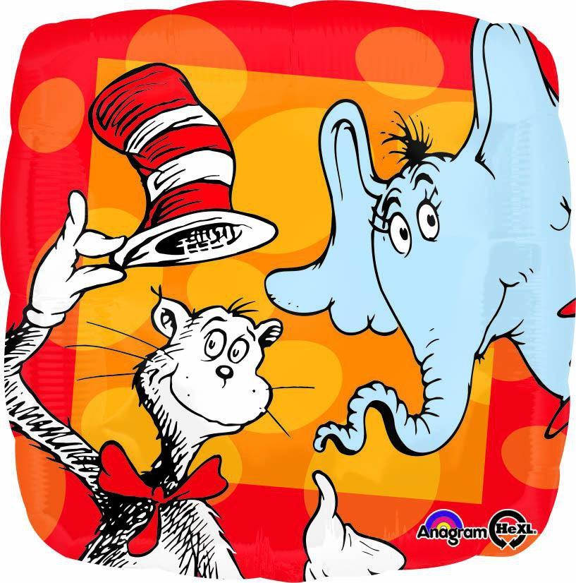 Dr Seuss & Horton Balloon 18'' – JJ's Party House