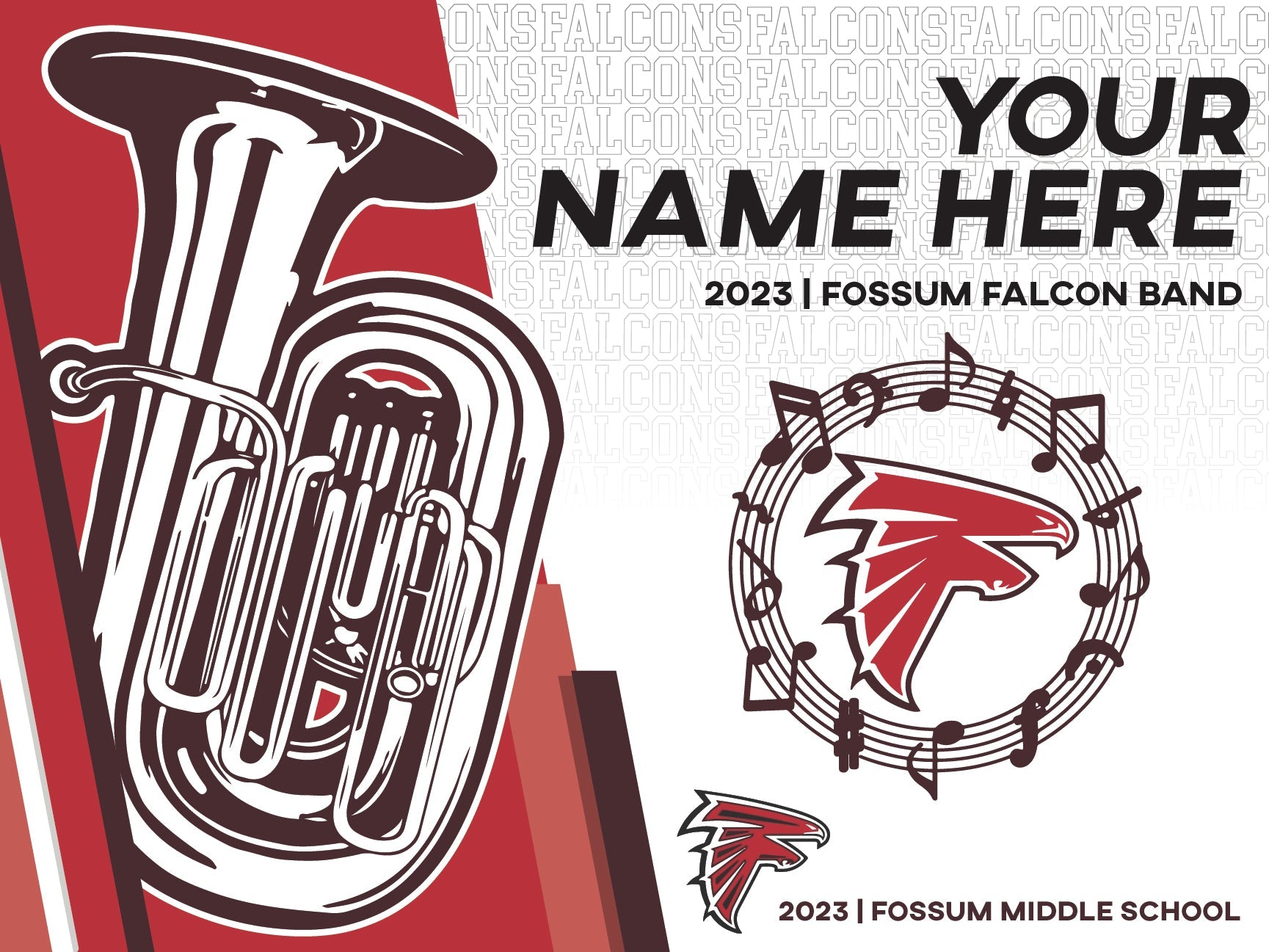 Fossum Falcon Band Yard Sign – JJ's Party House McAllen, TX