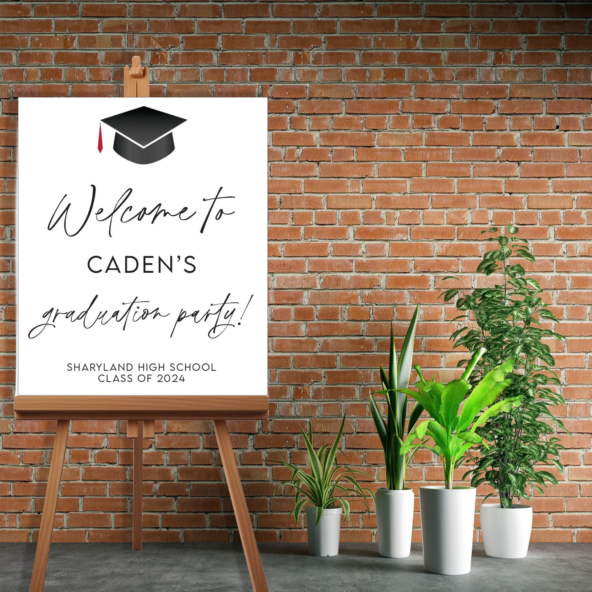 Haute Graduation Welcome Sign – JJ's Party House: Custom Party Favors ...