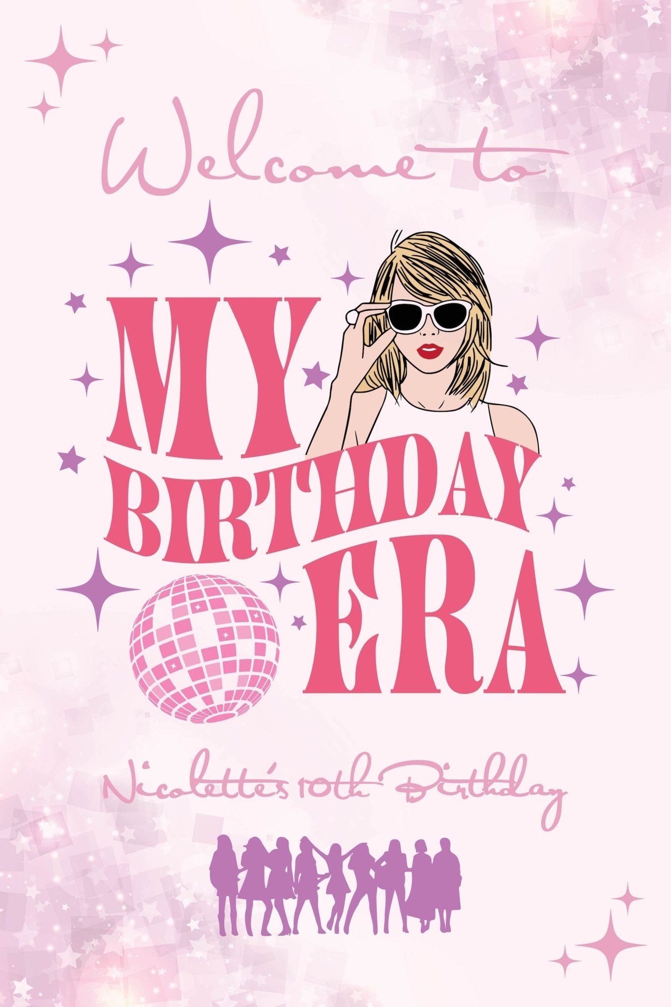 In My Birthday Eras Custom Birthday Welcome Sign – JJ's Party House ...