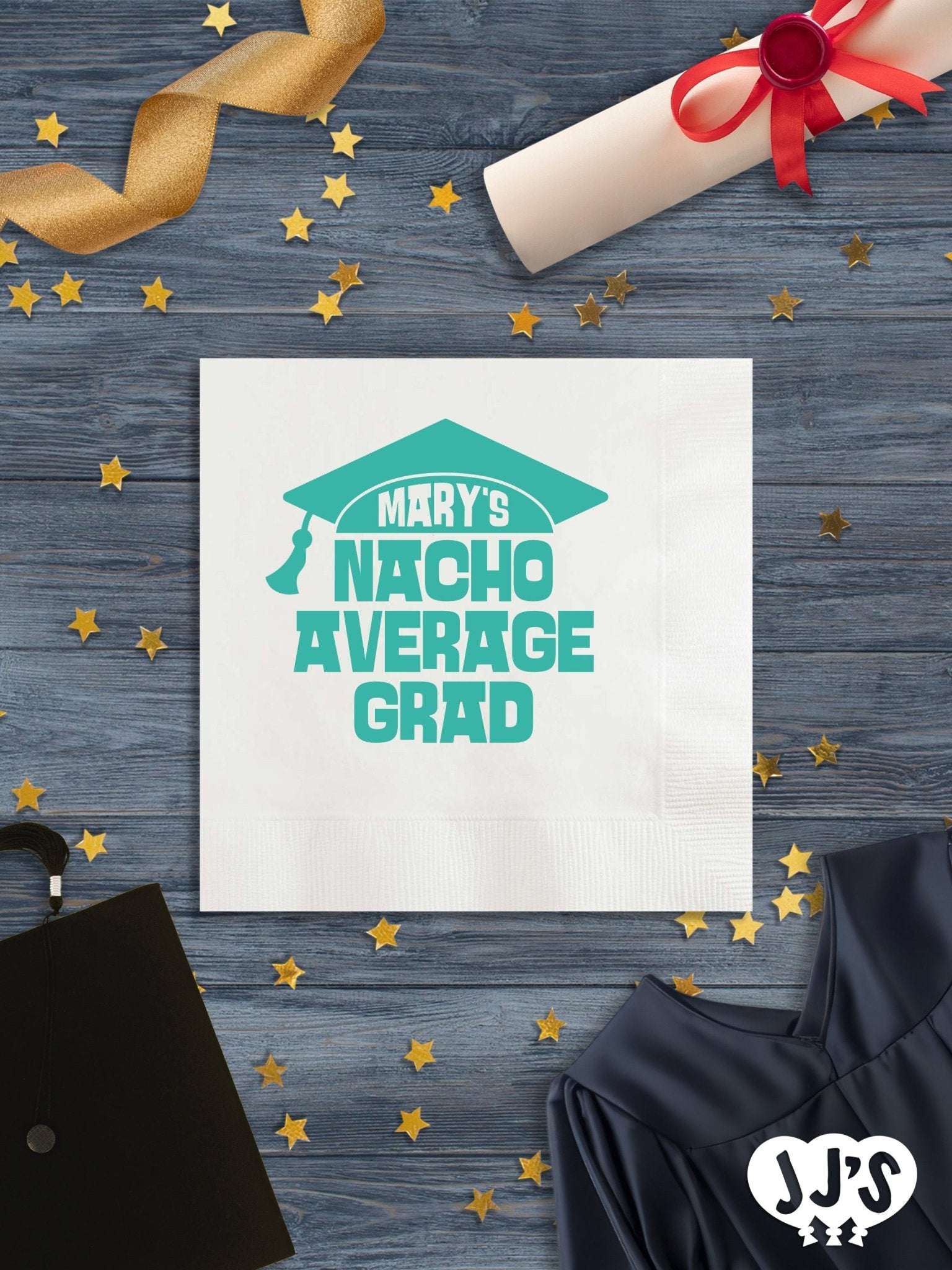 Nacho Average Grad Classic Personalized Graduation Napkins – JJ's Party ...