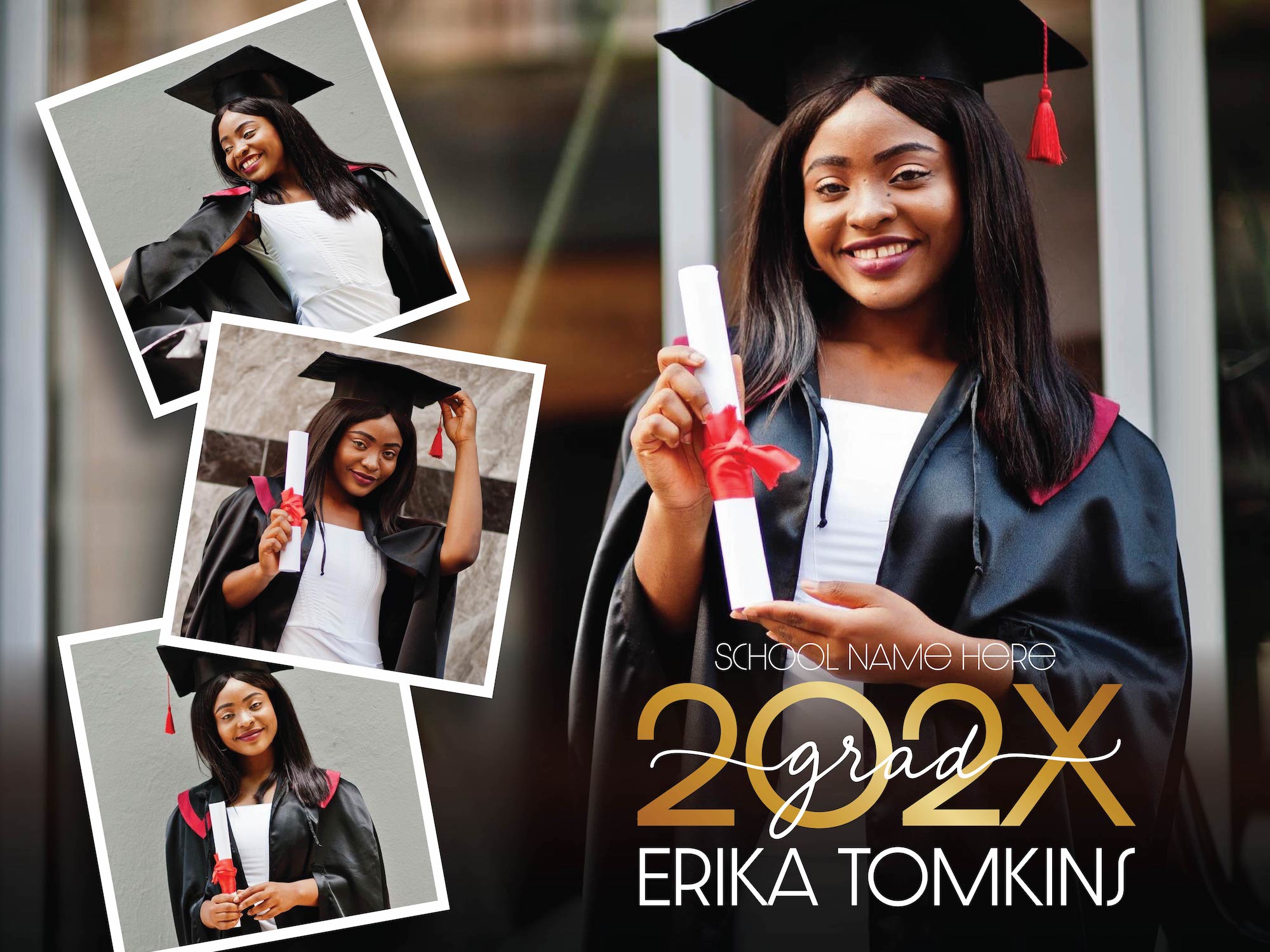 Photo Strip Custom Graduation Yard Sign – JJ's Party House