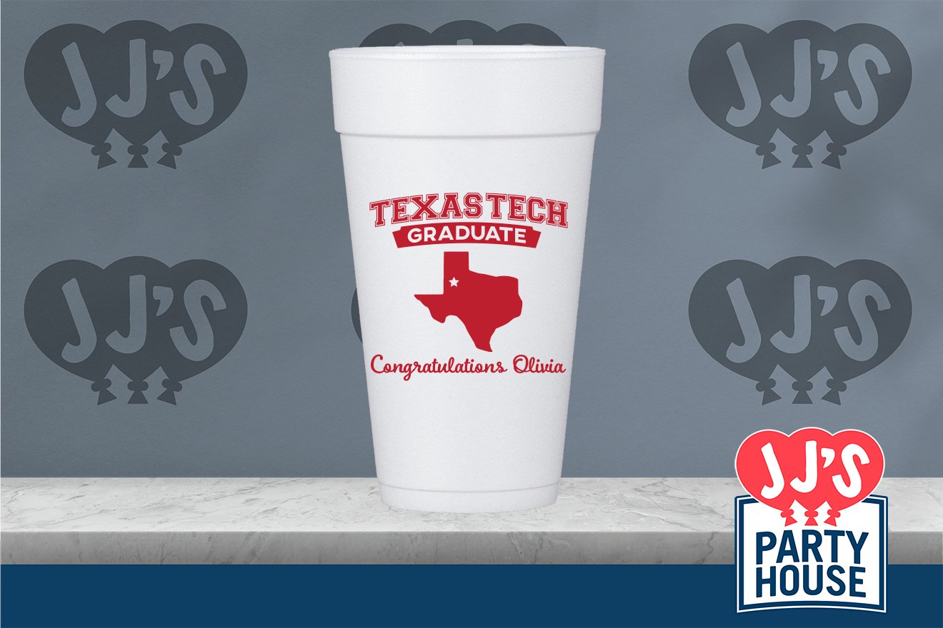 Texas Tech Graduation Foam Cups – JJ's Party House